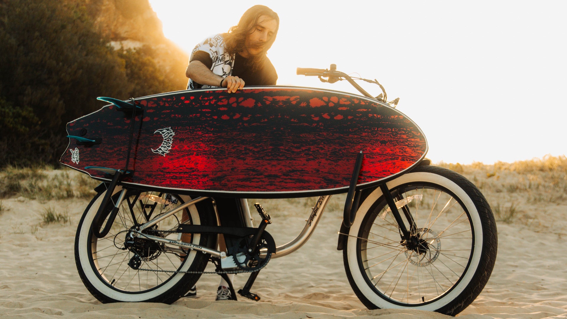 Bicycle Surfboard Carrier Racks - Ride & Surf with Ease! – Ampd ...