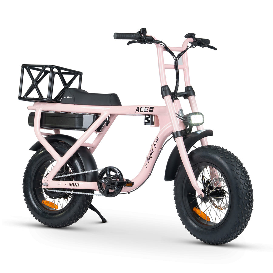 ACE-X Mini Fat Tyre Retro Cruiser Electric Bike – Ampd Bros Electric Bikes
