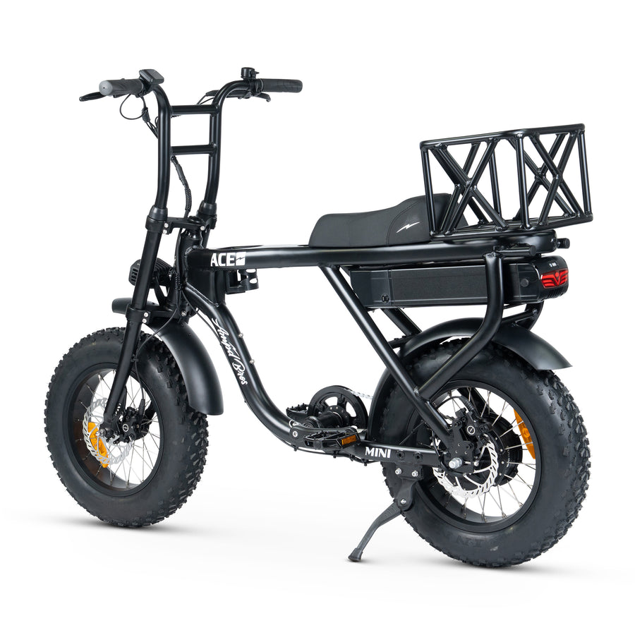ACE-X Mini Fat Tyre Retro Cruiser Electric Bike – Ampd Bros Electric Bikes
