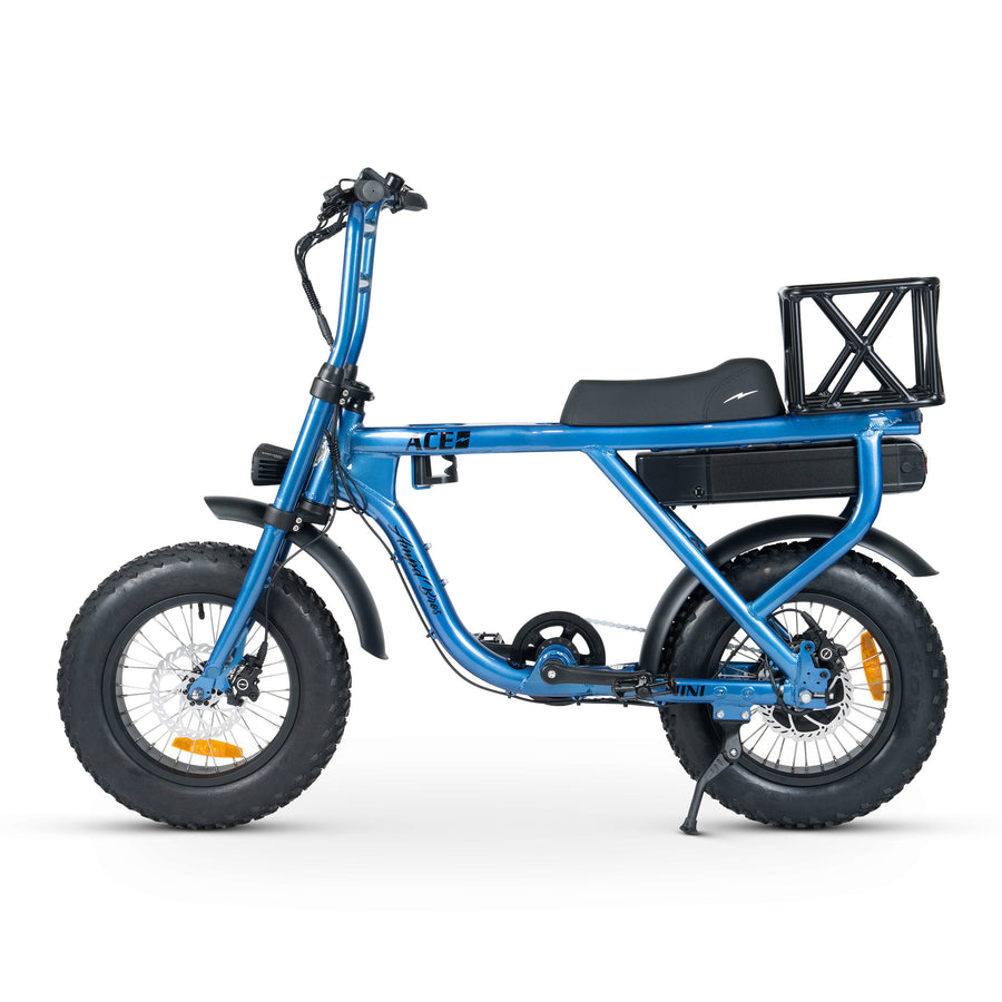ACE-X Mini Fat Tyre Retro Cruiser Electric Bike – Ampd Bros Electric Bikes