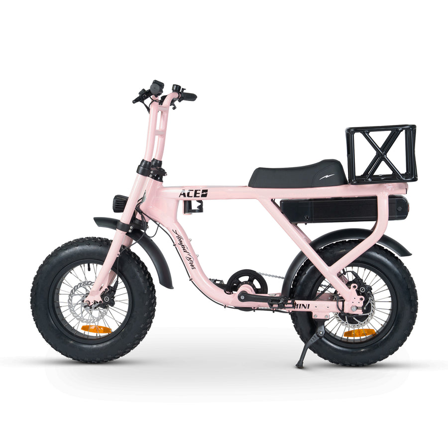 ACE-X Mini Fat Tyre Retro Cruiser Electric Bike – Ampd Bros Electric Bikes