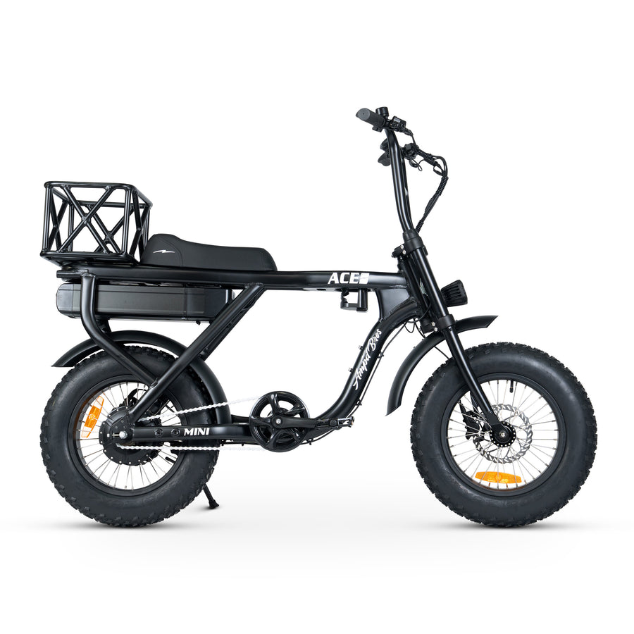 ACE-X Mini Fat Tyre Retro Cruiser Electric Bike – Ampd Bros Electric Bikes