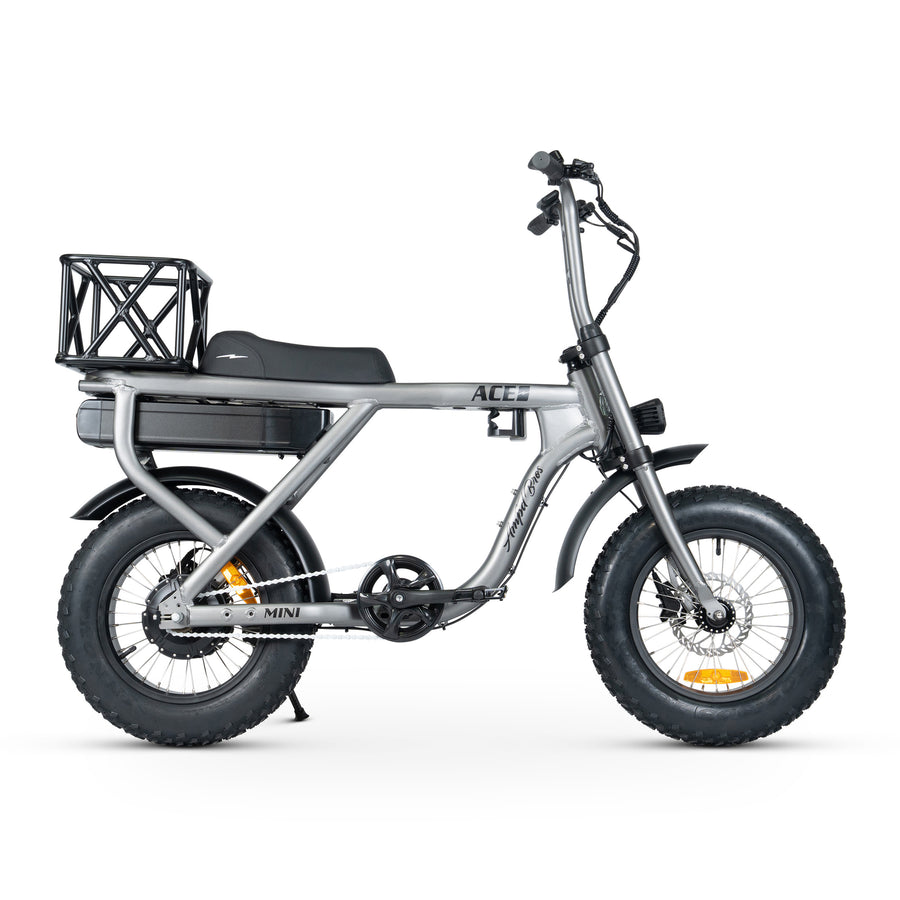 ACE-X Mini Fat Tyre Retro Cruiser Electric Bike – Ampd Bros Electric Bikes