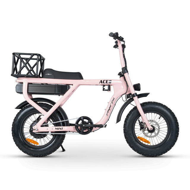 ACE-X Mini Fat Tyre Retro Cruiser Electric Bike – Ampd Bros Electric Bikes