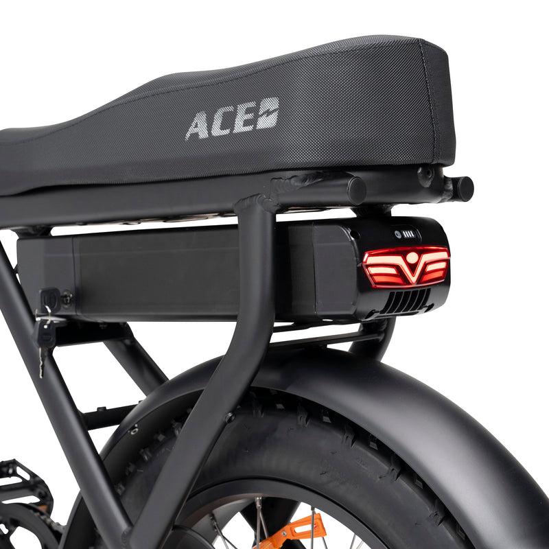 ACE-X Fat Tyre 2 Seat Retro Cruiser Electric Bike – Ampd Brothers Electric